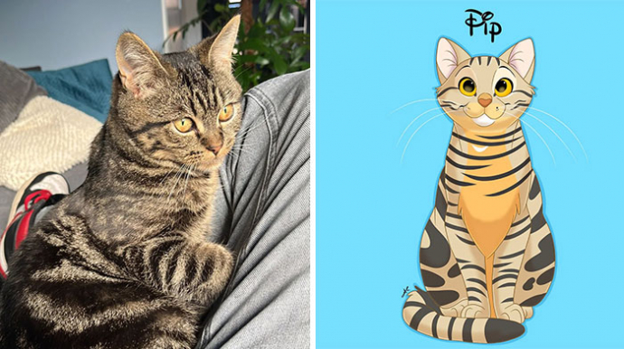 20 nouvelles photos d'animaux transformés en personnages Disney par ...
