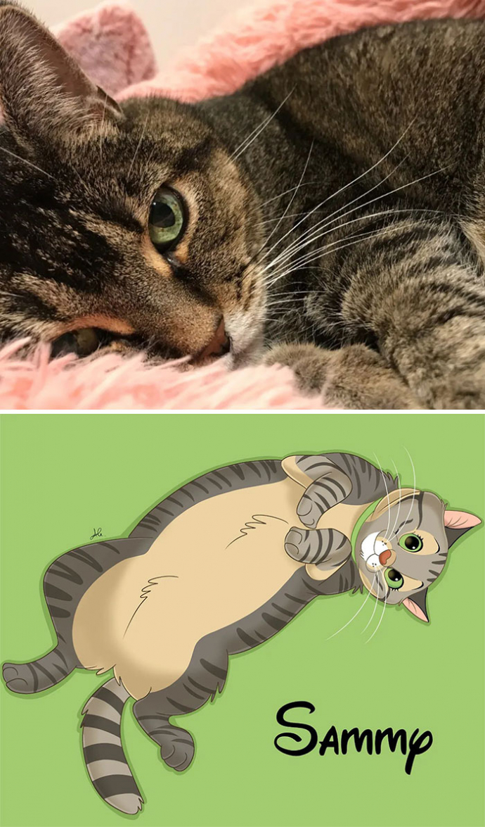 20 nouvelles photos d'animaux transformés en personnages Disney par ...