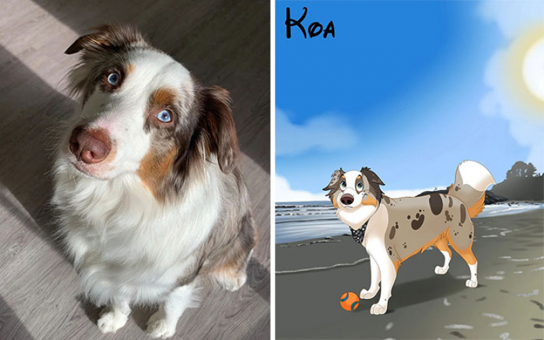 20 nouvelles photos d'animaux transformés en personnages Disney par ...