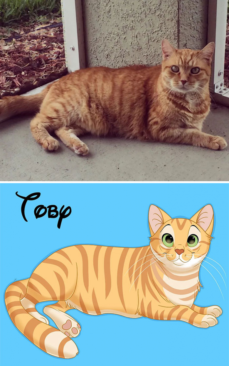 20 nouvelles photos d'animaux transformés en personnages Disney par ...