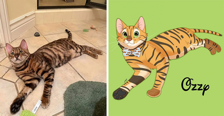 20 nouvelles photos d'animaux transformés en personnages Disney par ...