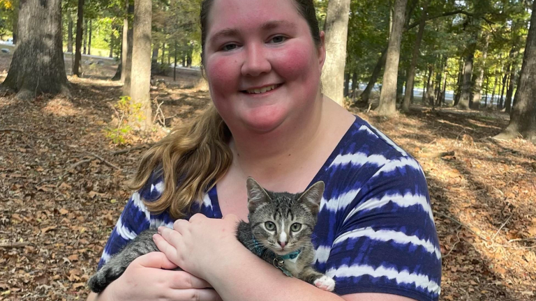 Un chaton orphelin se prend d’affection pour une femme qui n’aimait pas ...